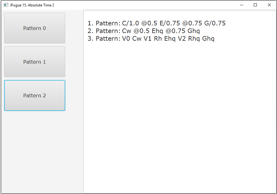 33 JFugue Tutorials: JFugue 15. Absolute Time 2