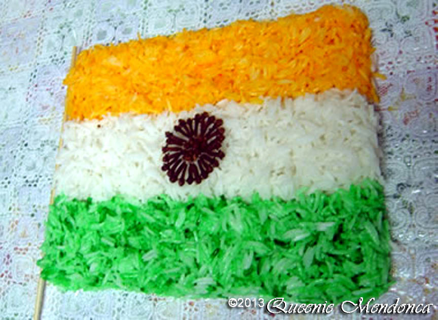 Kudpiraj's Garam Tawa: Tricolor Jell-O Flag and Rice Flag by Queenie ...
