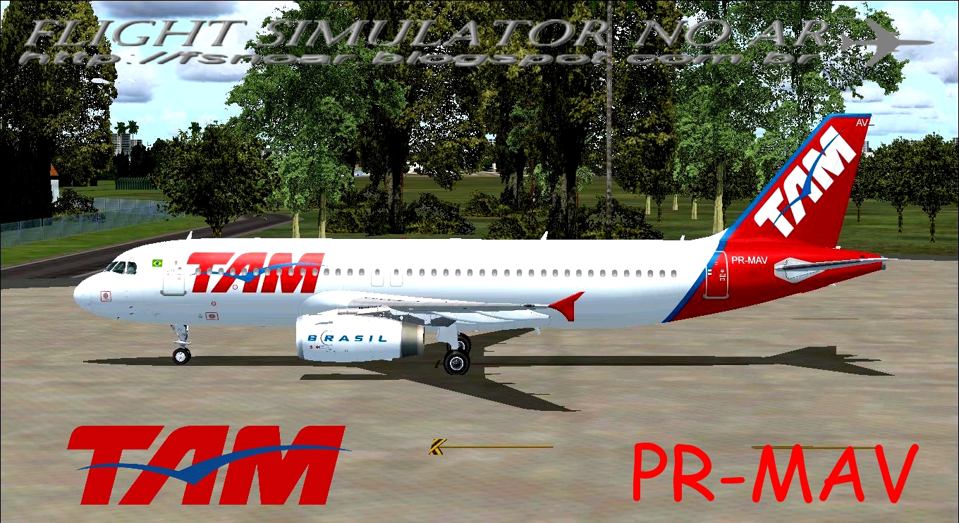 Airbus A320 SMS da TAM (FS2004) - Flight Simulator no Ar