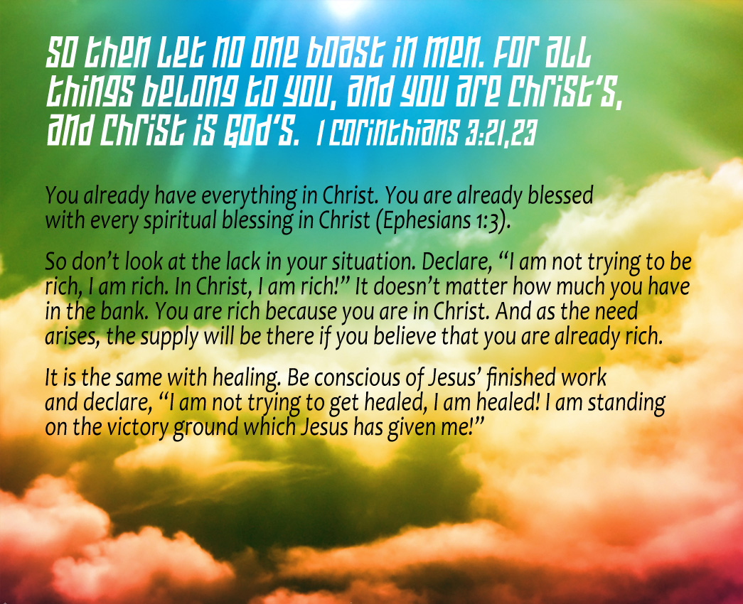 Live RIGHT By Believing RIGHT 1 Corinthians 3 21 23 We Have Victory live-right-by-believing-right-1-corinthians-3-21-23-we-have-victory