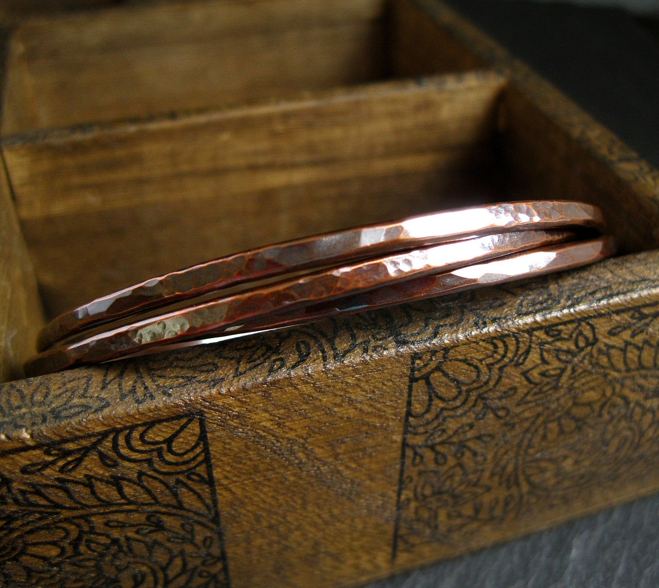 New Copper Bangles - Flowers, Beads, Twists And Linked Designs!