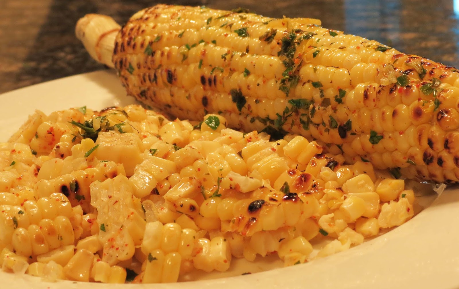 Dinner with the Welches: Grilled Corn with Herb and Lemon Butter