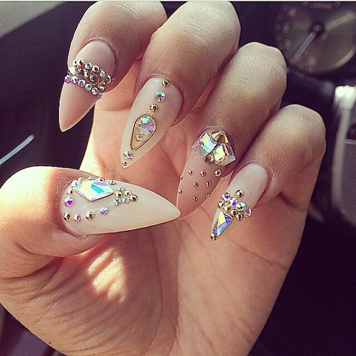 Beauty, makeup, nail arts: 20+Diamond Nail Art Design