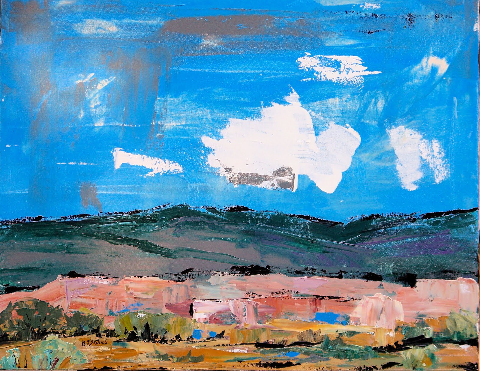 BSYates Art, a sometimes, daily painting journal: Abstract landscape by ...