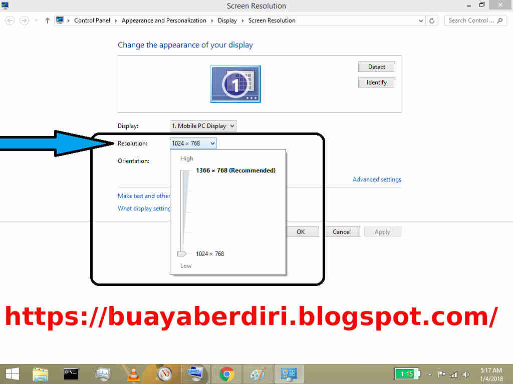 Cara mengubah Screen Resolution Display Monitor PC pada Windows