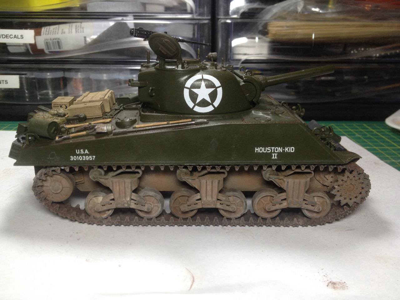 Dave's Model Workshop: Reader's Build: 1/35 Tamiya Sherman tank by ...