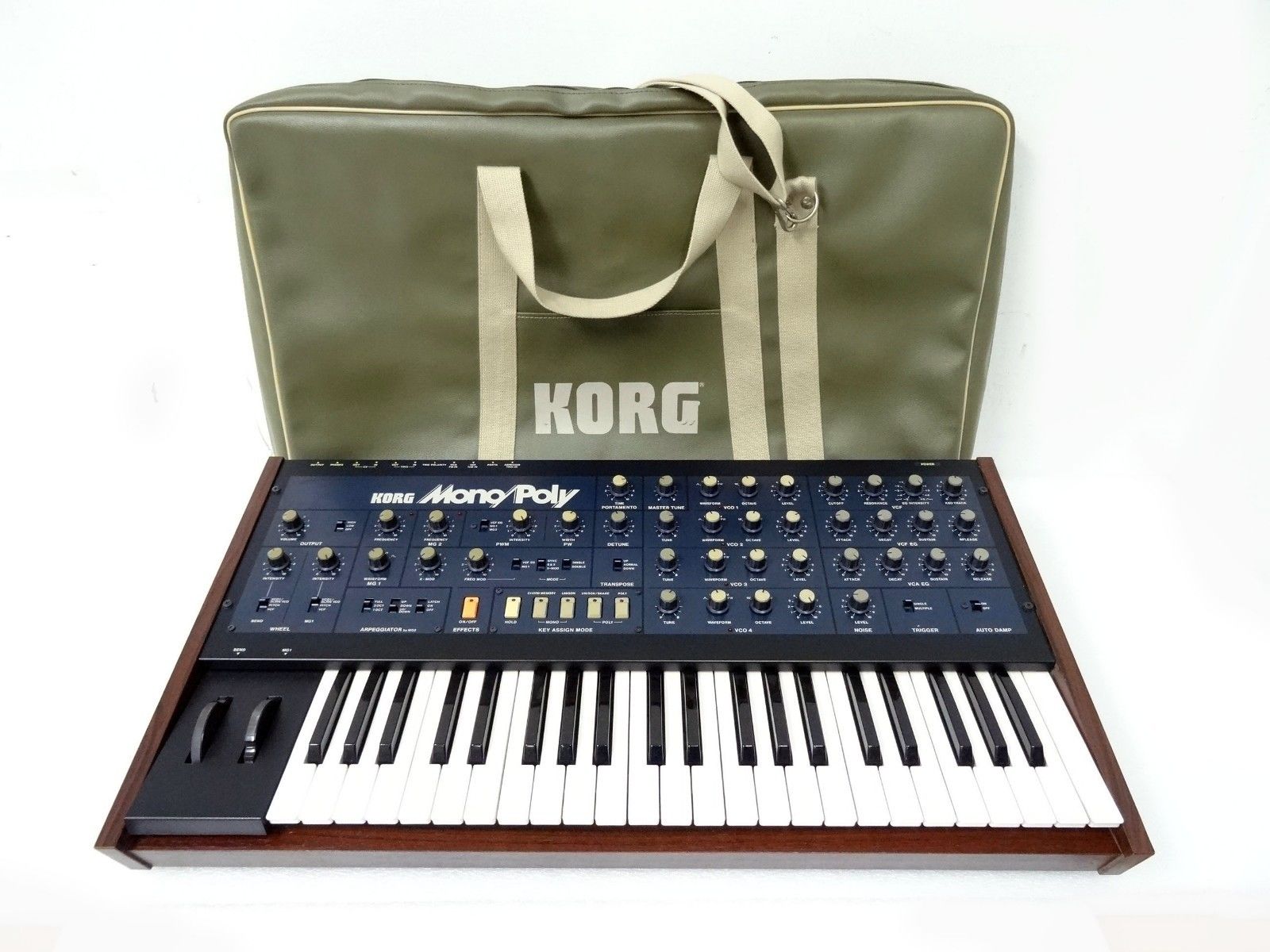 MATRIXSYNTH: KORG Mono/Poly Vintage Analog Synthesizer w/ Original Bag ...