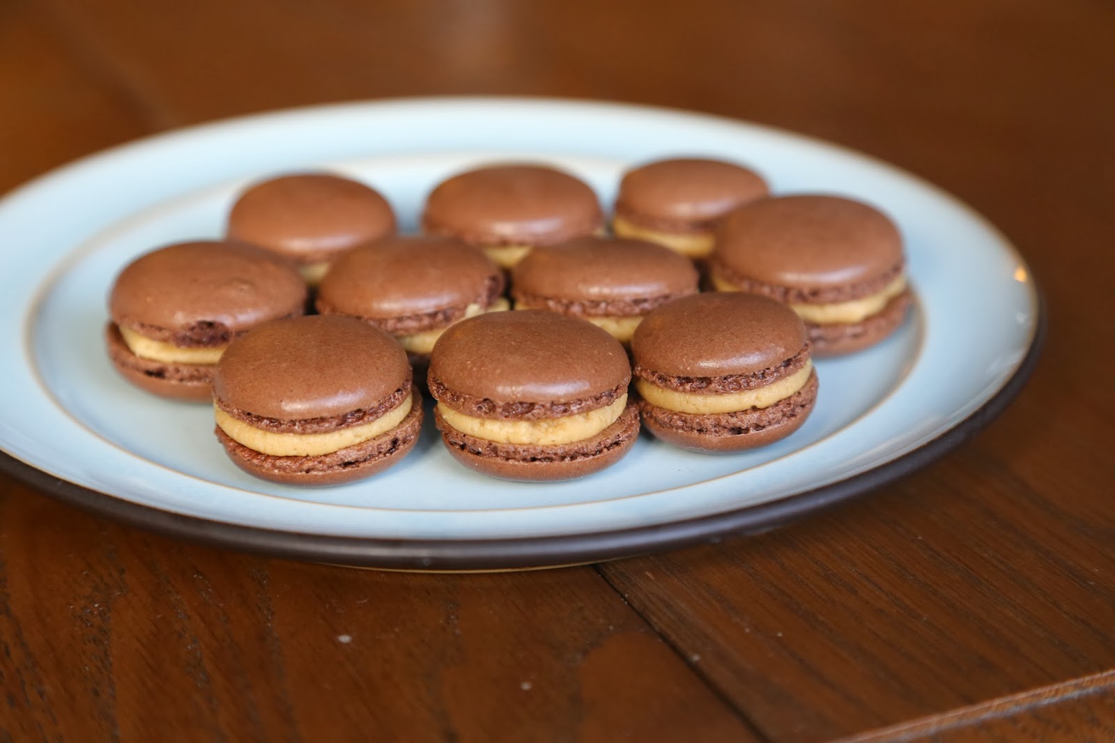 113 grams of butter: Homemade Chocolate Peanut Butter Macarons