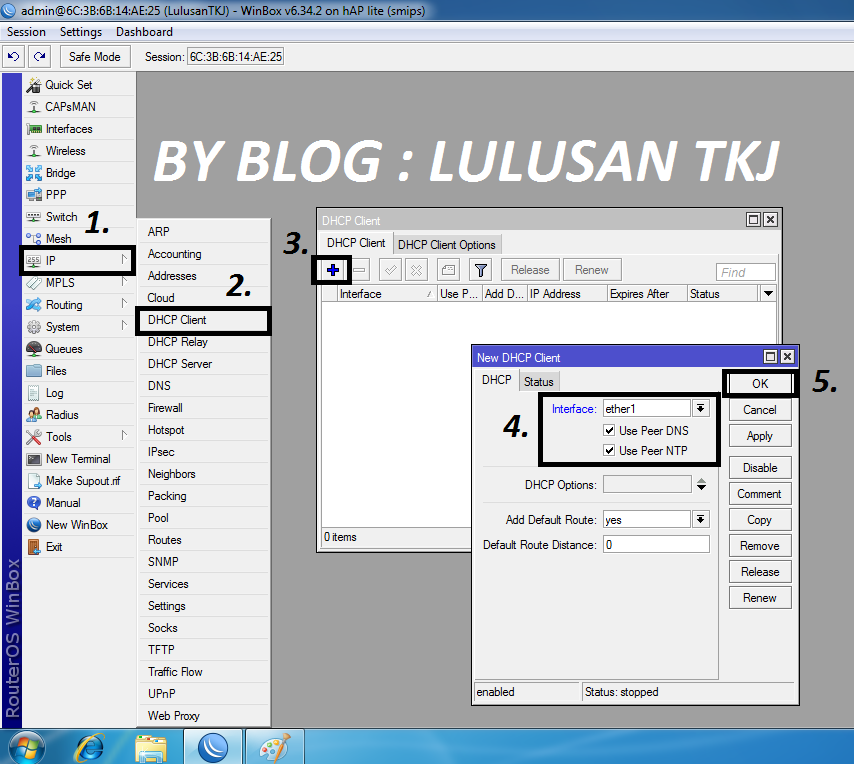 Cara Setting Router Mikrotik Agar Terhubung Ke Internet - LULUSAN TKJ