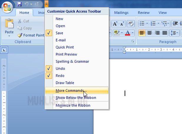 Cara Menampilkan Shortcut Equation Tools di Quick Access Toolbar Ms ...