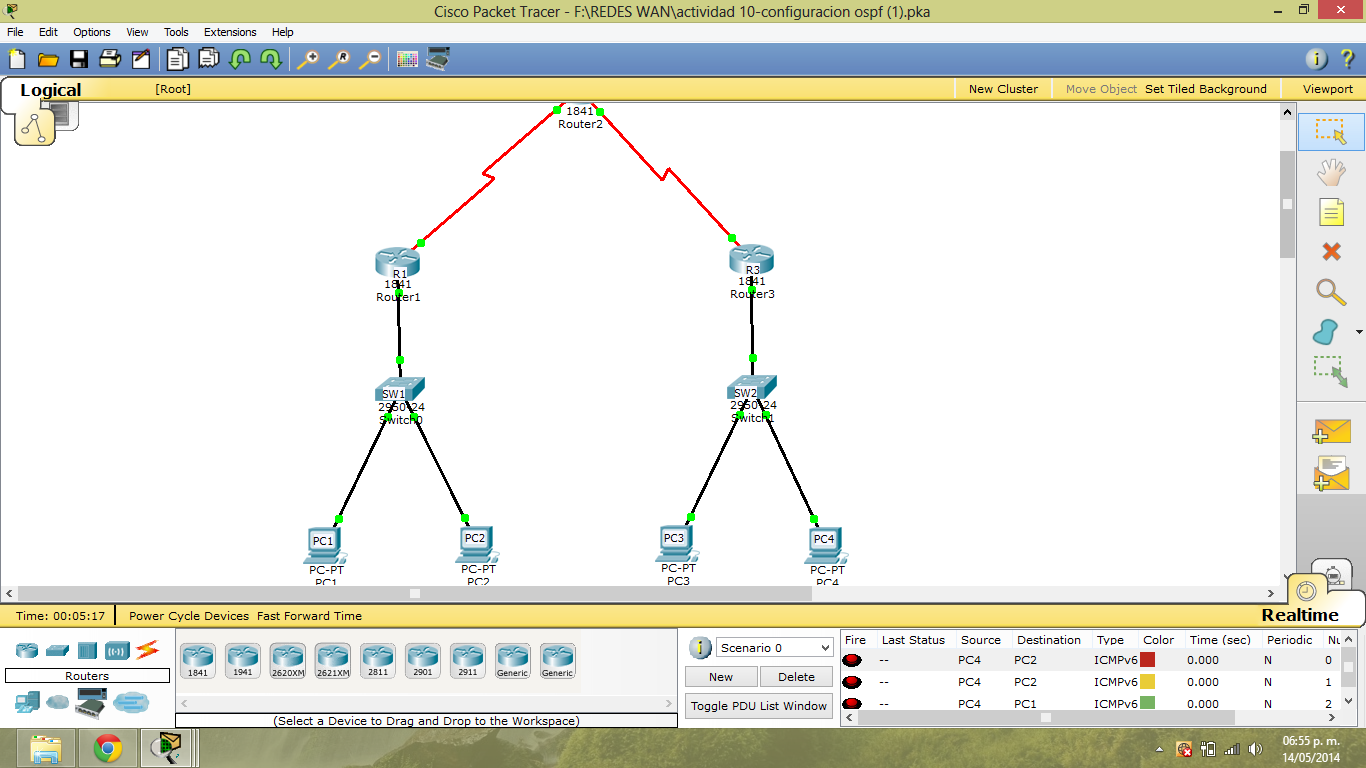 Redes Wan Actividad 10 Ipv6 Ospf Configuration