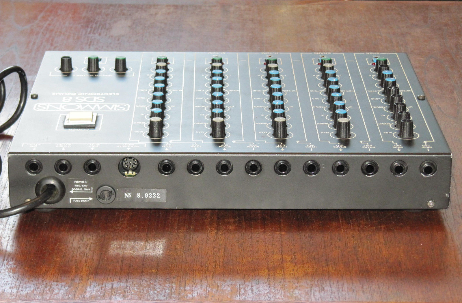 MATRIXSYNTH: Simmons SDS 8 - Analog Drum Synthesizer SN 8 . 9332