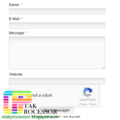 Membuat Layanan Contact Us di Blogger ~ Otak Processor