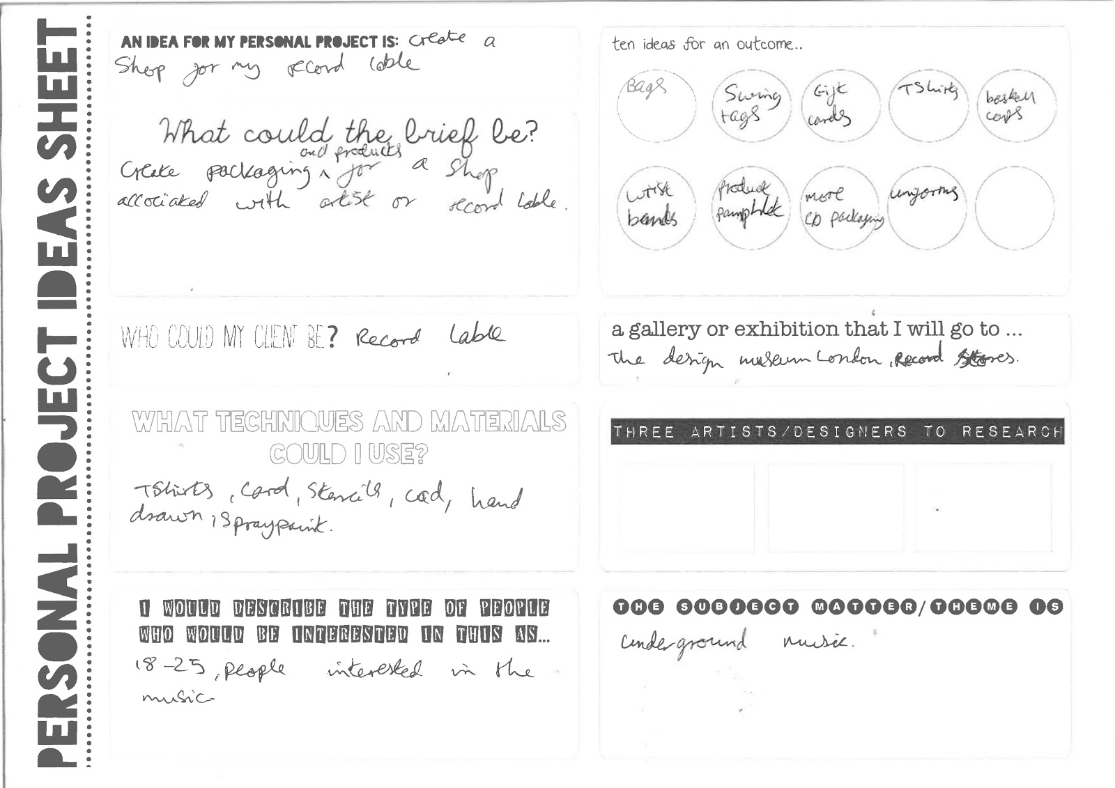 Nicolas Harper Graphics: Ideas Sheets