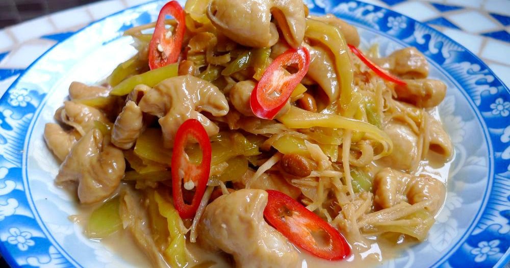 Do Cook's At Home: 薑絲大腸 Stir-Fry Pig Intestine with Ginger & Vinegar
