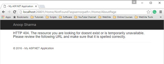 Handleerror Action Filter In Aspnet Mvc ~ It Tutorials With Example