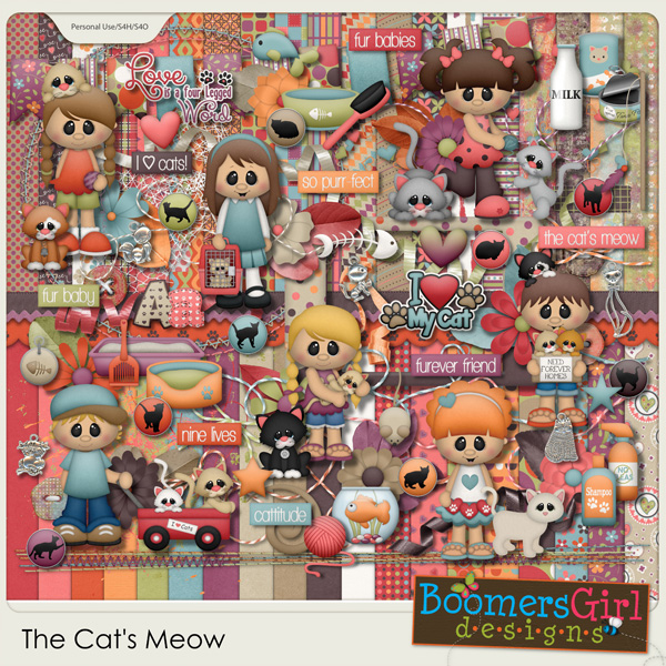 BoomersGirl Designs: "The Cat's Meow" Digital Kit