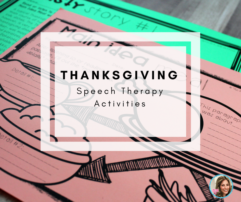 Thanksgiving Speech Therapy Activities | Following Directions | Main ...