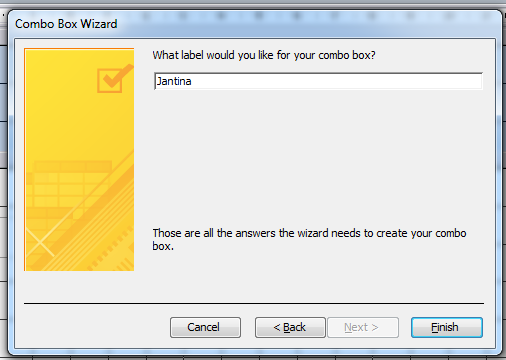 TUTORIAL MENGGUNAKAN COMBO BOX DI FORM WIZARD