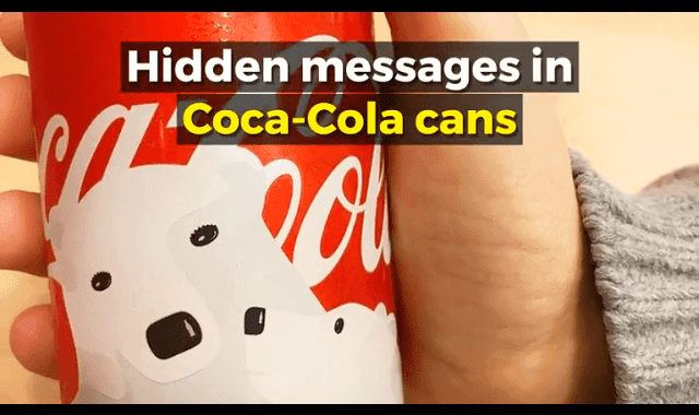 Hidden Messages in Coca Cola Cans #Video - Visualistan