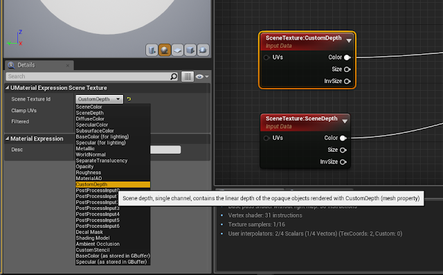 Partial Post-Process Effect Application in UE4