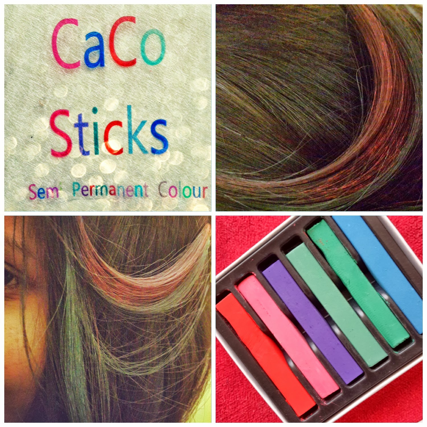 Purple Sparkle: CaCo Sticks Semi Permanent Colour