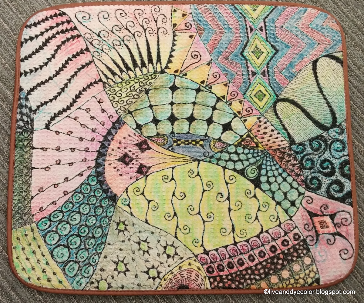 Live and Dye Color: Zentangle and Inktense