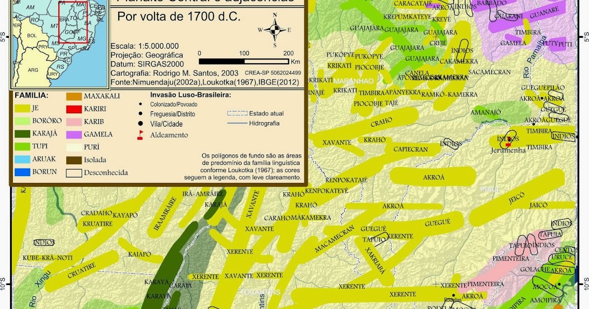 Antropogeografia Cronotópica: Mapping indigenous peoples from Central ...