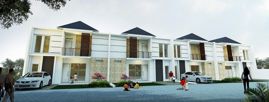 Gambar 3D Perumahan Elit dan Mewah - Ilmu Cad