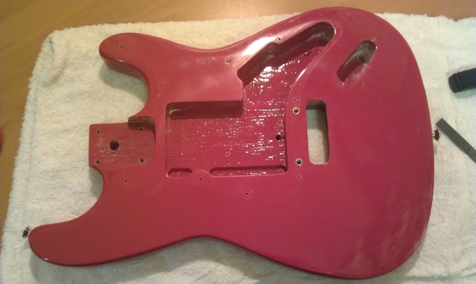 Shielding and upgrading the electronics on a Stratocaster-style guitar ...