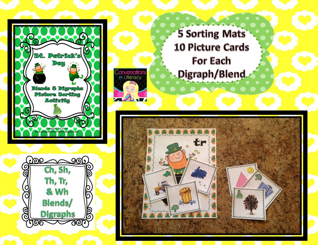 Phone Talking & St. Patrick's Sorting - Conversations in Literacy