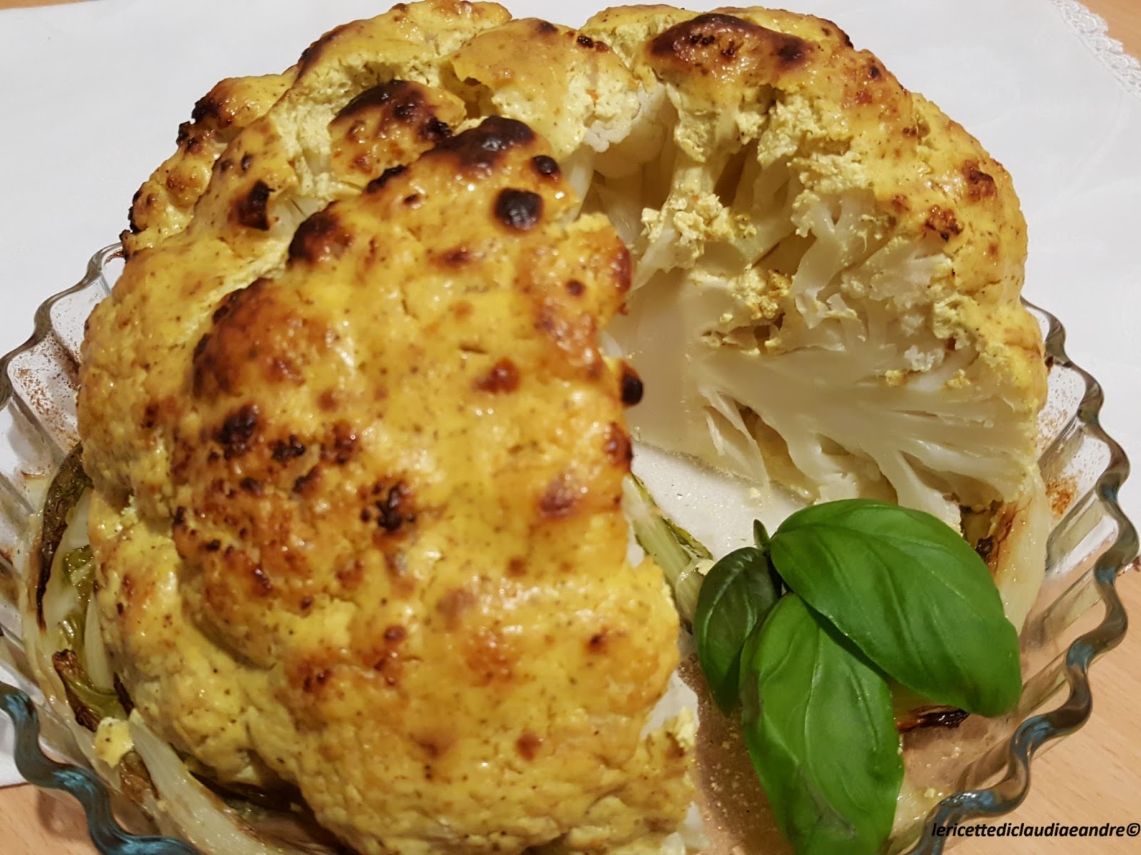 Arrosto di cavolfiore al forno