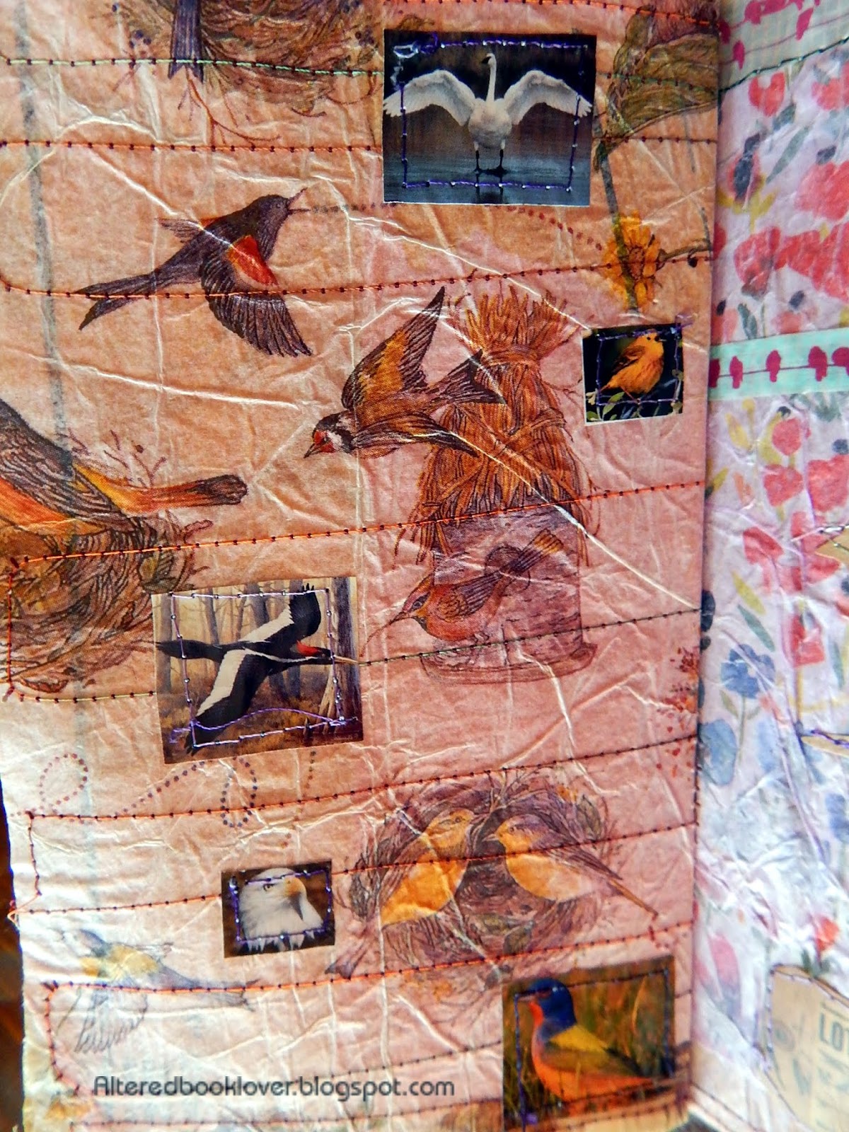 Altered Book Lover: This book is for the BIRDS, part 2