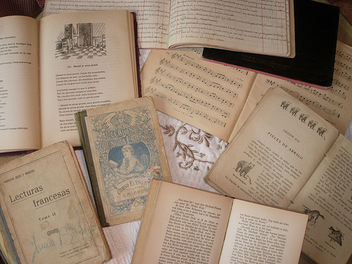 el mundo de la bibliotecologia: Collage de libros en una fotografia: