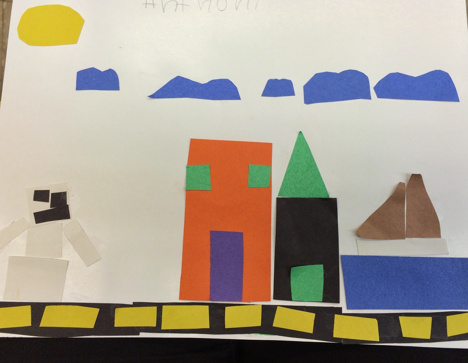 The Art Studio at Cooper Dual Language Academy: Shape Collage