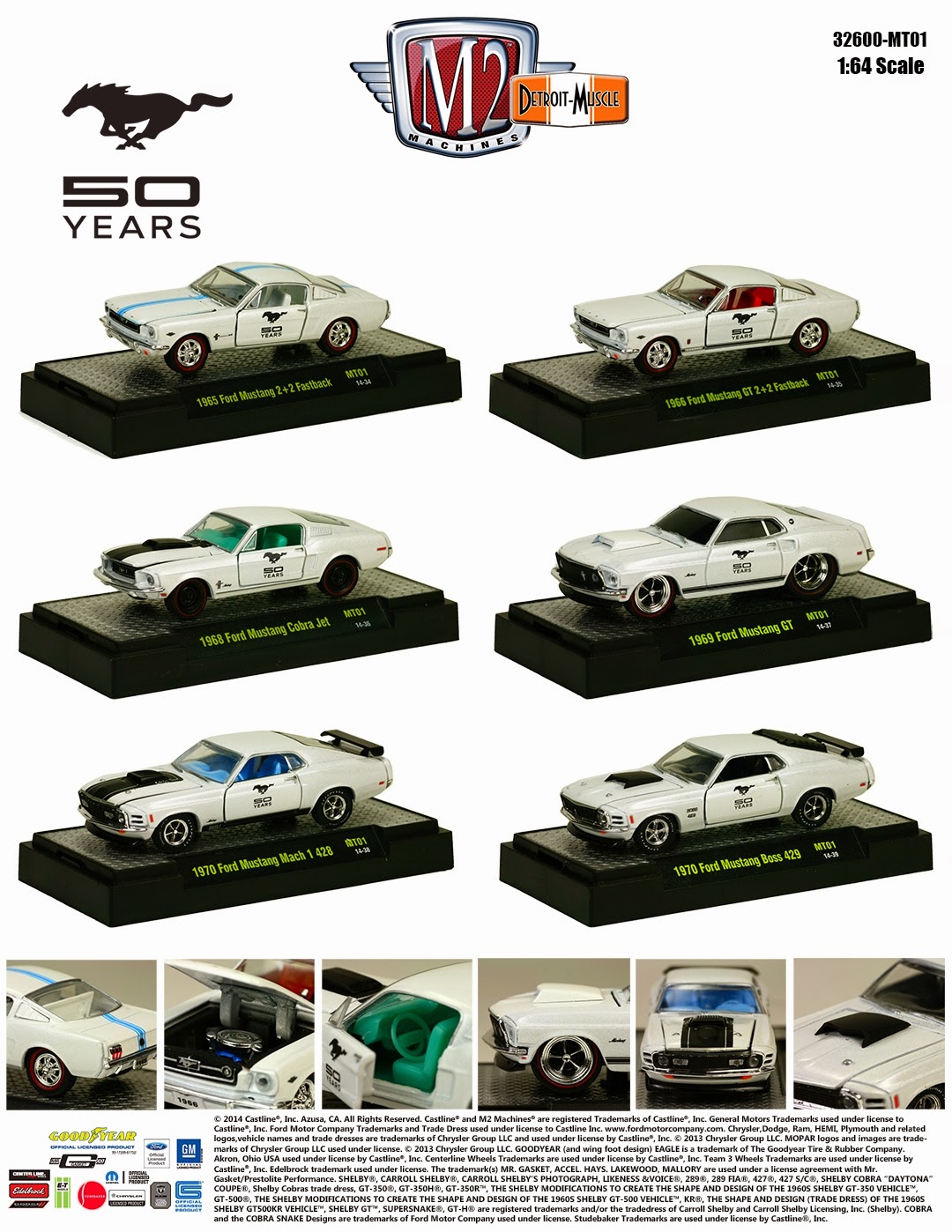 M2 Machines Detroit-Muscle - MUSTANG 50 YEARS - MT01 - Chance Chase Car ...