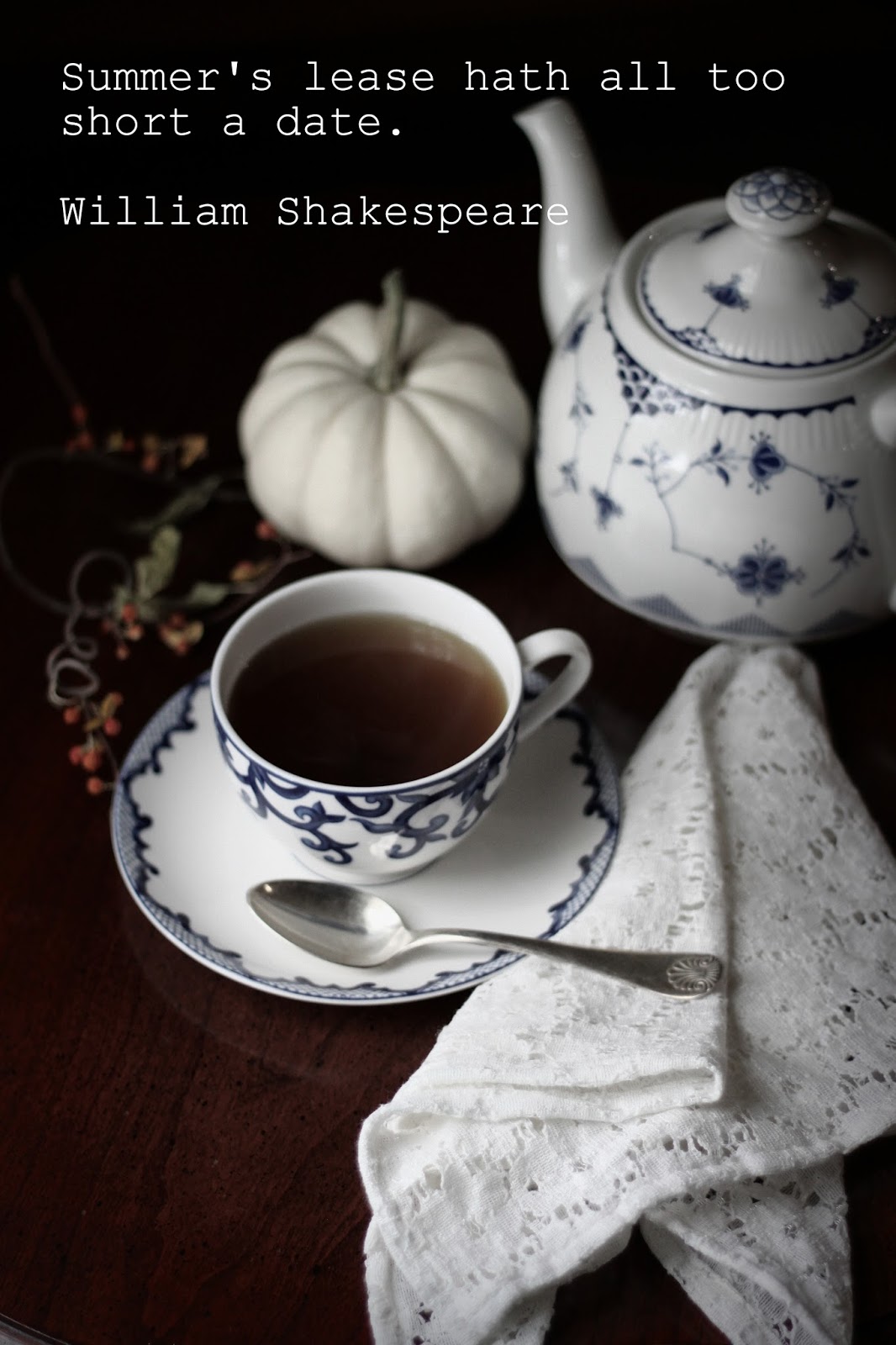 The Charm of Home: Goodbye Summer Tea