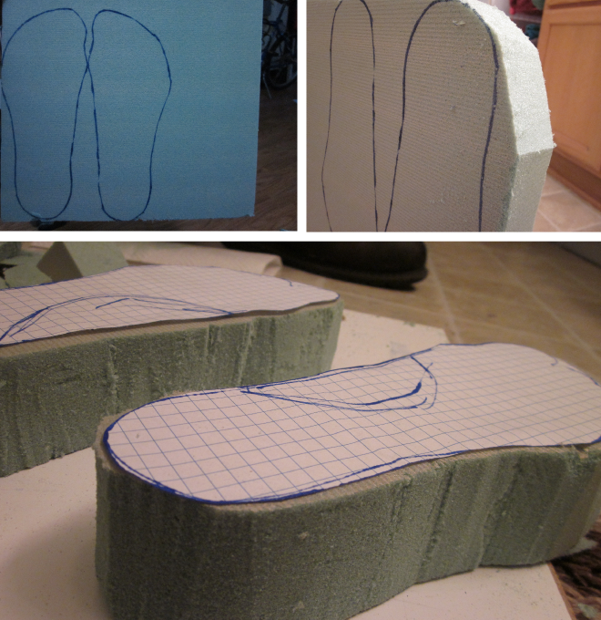 ceruleanJAY: How to Make Shoe Lasts out of Foam Board