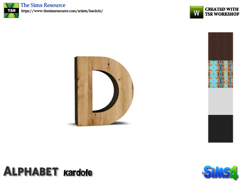 kardofe Creaciones Sims: ALPHABET