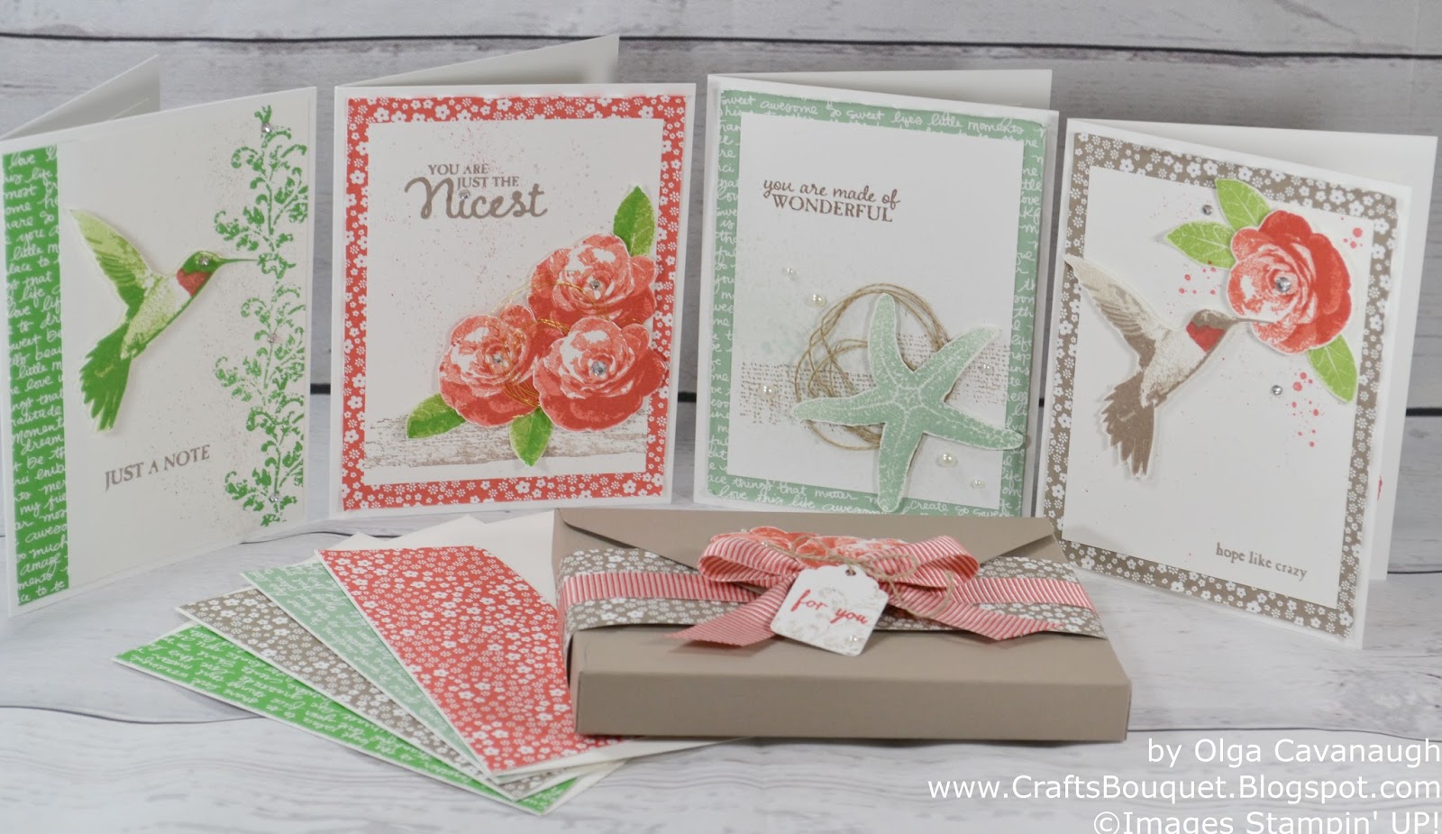 Crafts Bouquet: Stampin' UP! Picture Perfect Card Set and Gift Box