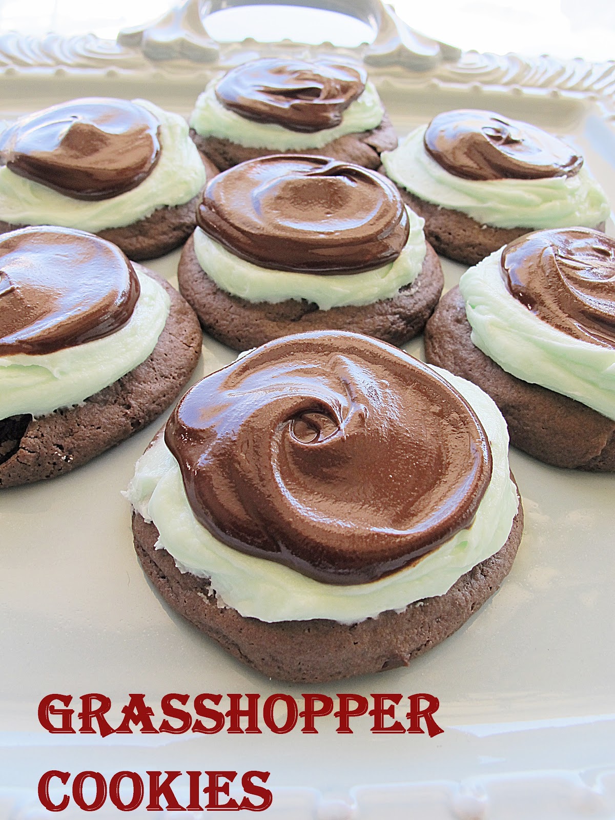 Grasshopper Cookies - Purple Chocolat Home