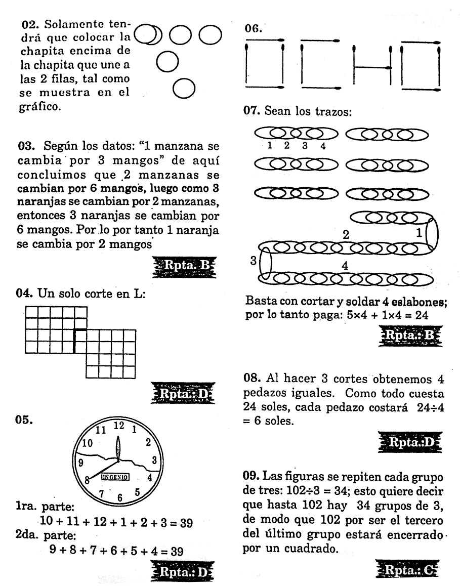 Razonamiento Logico - 18 Problemas Resueltos - (Razonamiento Inductivo ...