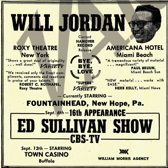 Classic Television Showbiz: An Interview with Will Jordan - Part Eleven