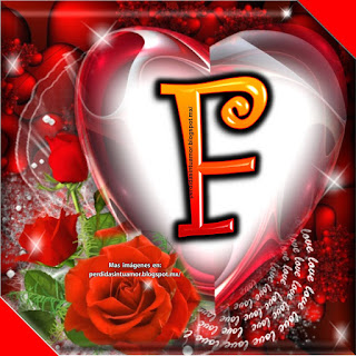 INICIALES Y NOMBRES PARA TI: INICIALES EN UN CORAZON