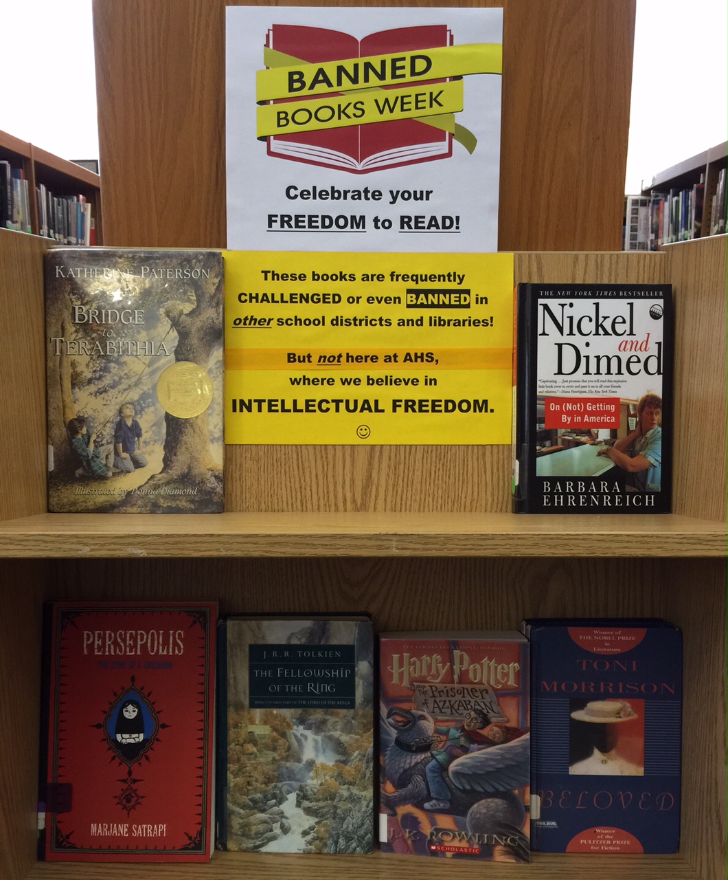 Smells Like Library: BULLETIN BOARDS & DISPLAY : Banned Books Week 2015!