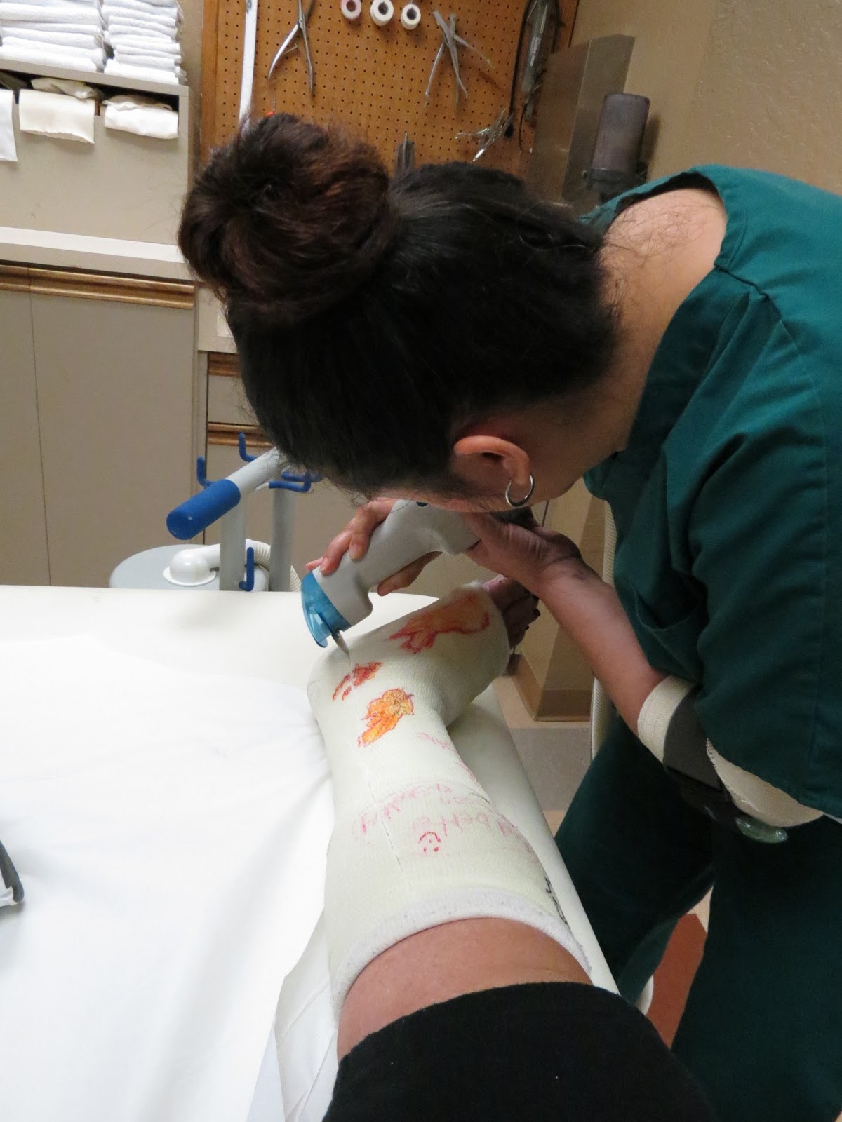 Meandering...: Cast Removal ~ January 24, 2013