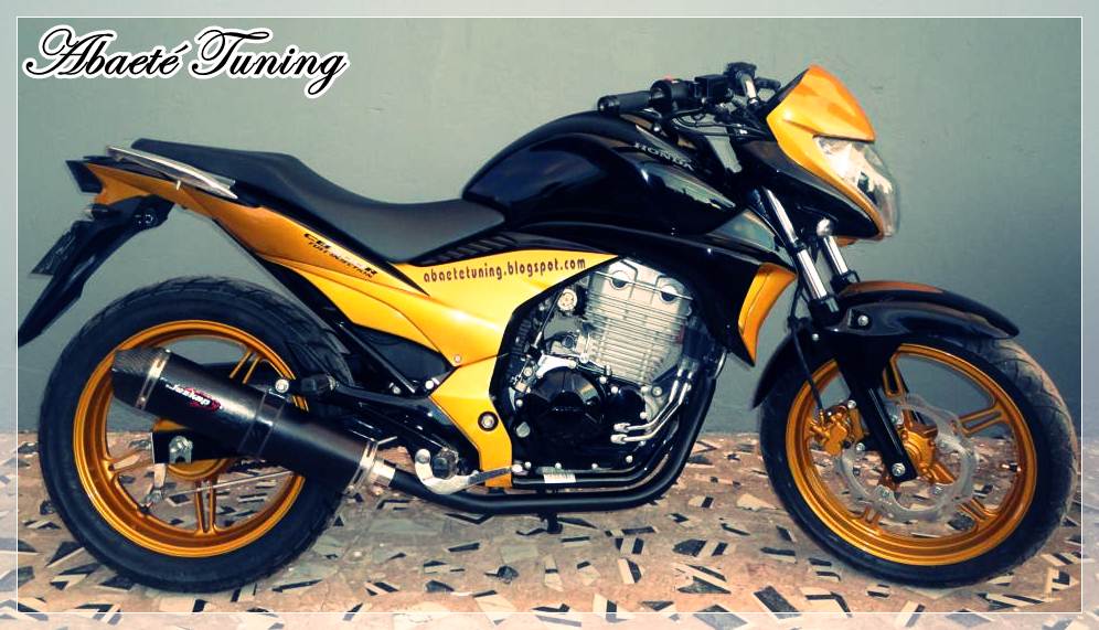 ABAETÉ TUNING: CB 300 Preta e Dourada