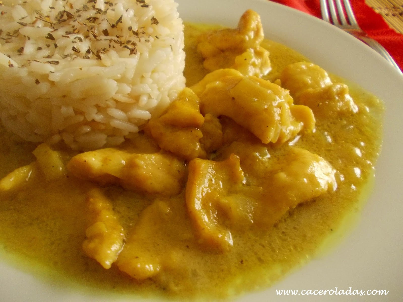 Pollo al curry con leche de coco | CACEROLADAS: Pollo al curry con ...