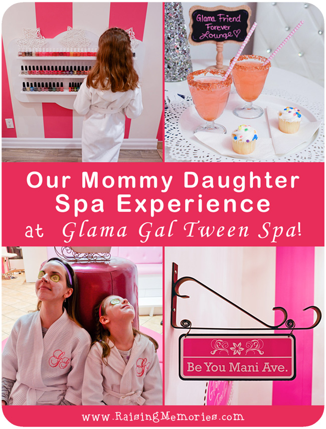 Mommy Daughter Spa Date at Glama Gals Tween Spa!