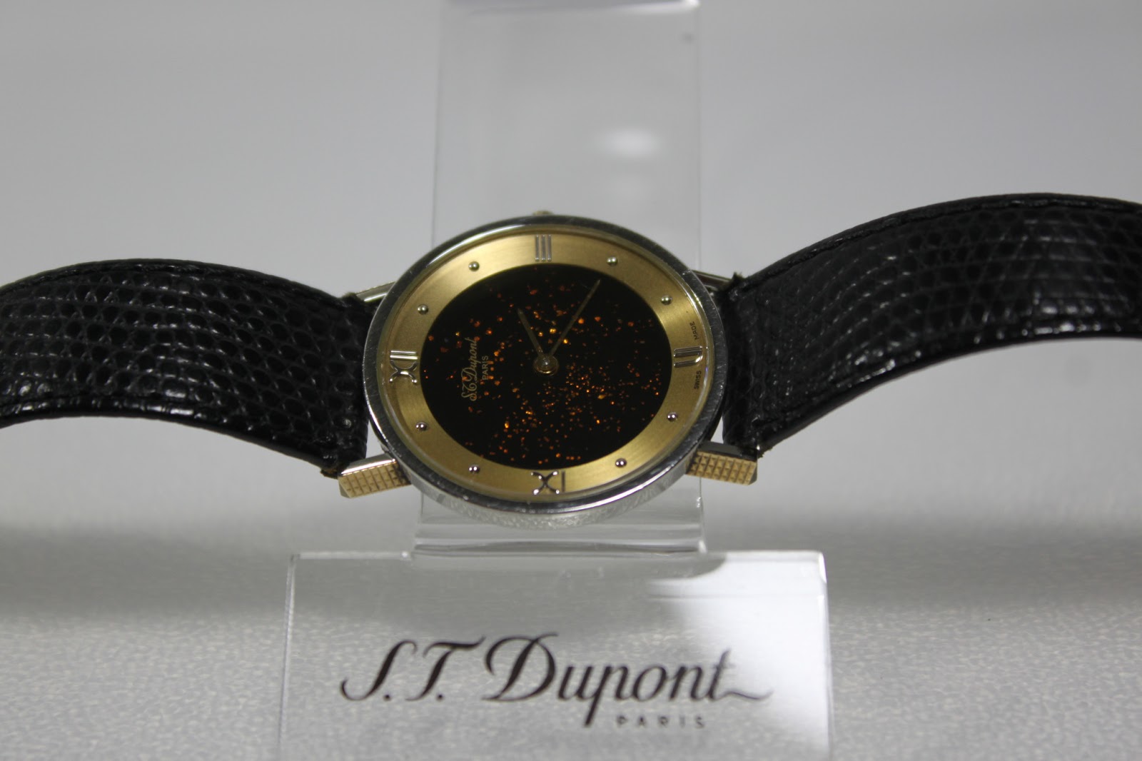ziq S.T. DUPONT collections: ORIGINAL S.T.DUPONT MEN WATCH BLACK LAQUE ...